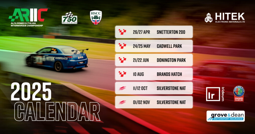 Register for 2025! - 2025 HITEK Alfa Romeo & Italian Intermarque Championship